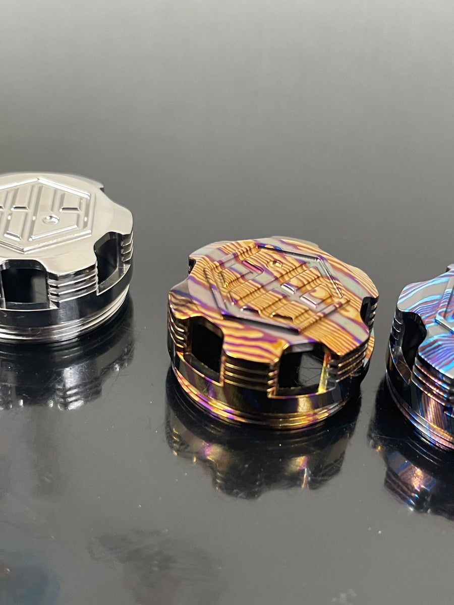 zirconium/SP timascus pico custom cap 415 battery cap super engraved ...